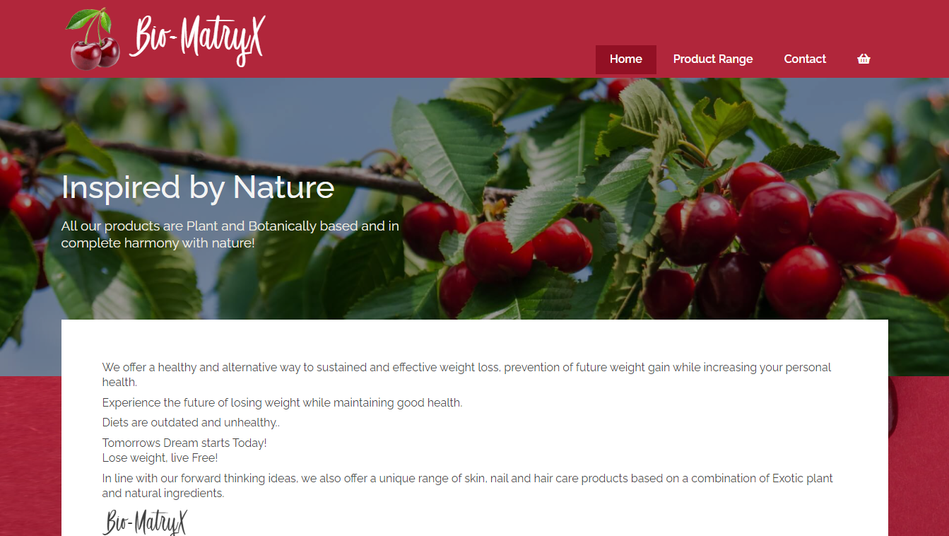 Bio-MatryX | Inspired by Nature Online Store